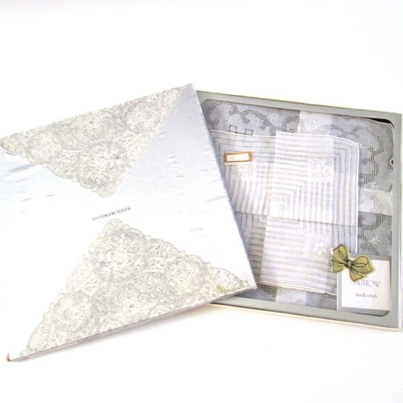 Swatow | Accessories | Vintage Swatow Handkerchief Set Drawn Work ...